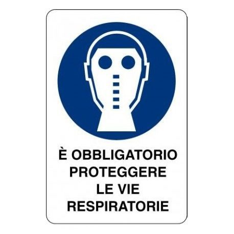 CARTELLO OBBLIGO PROTEZIONE VIE RESPIRATORIE - Forniture aziendali ...